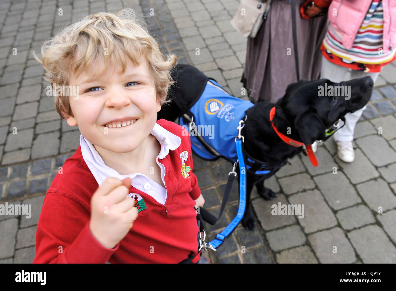 Guide dog for Autistic Son Marcus Butt who is Autistic is pictured with ...