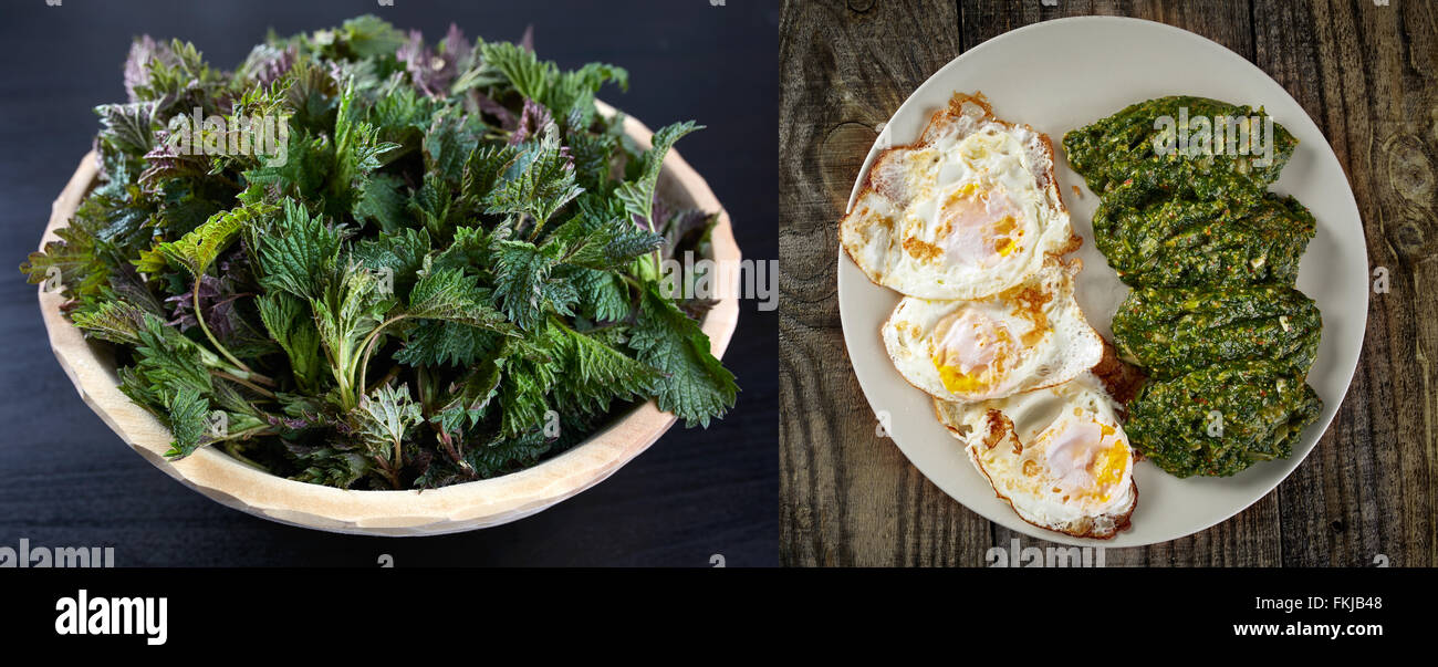 Nettles in a bowl hi-res stock photography and images - Alamy