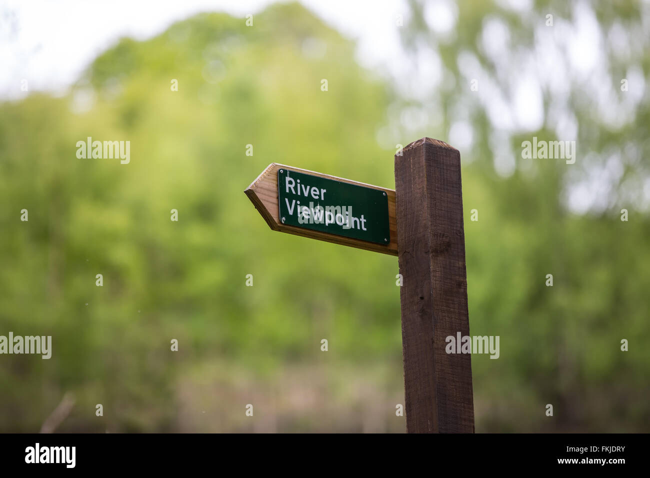 Sign for River Ericht Viewpoint in the town of Blairgowrie, Perthshire ...