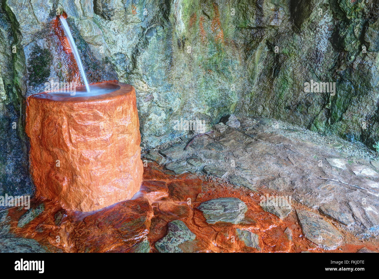 Mineral water spring - fountain Stock Photo - Alamy
