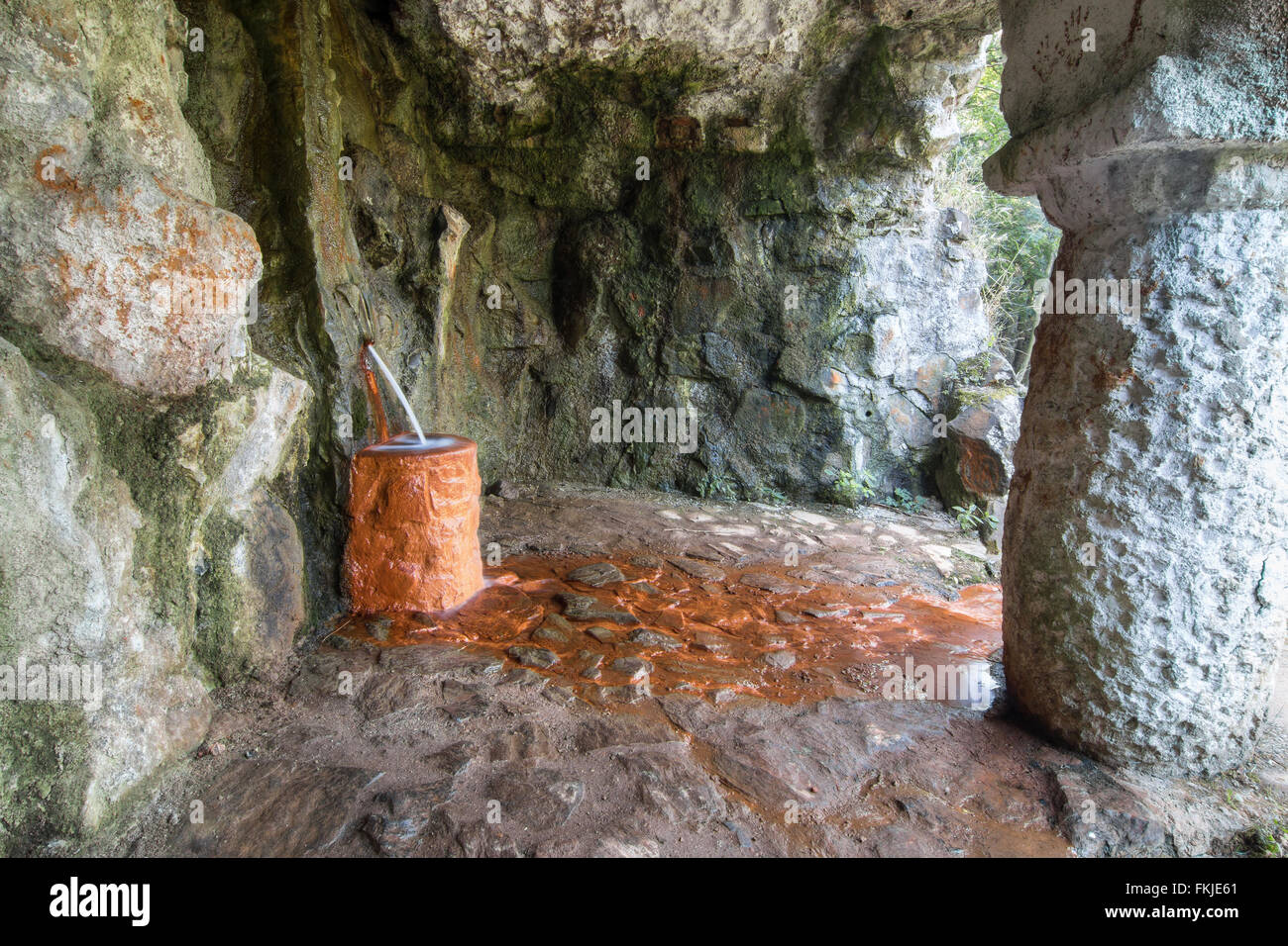 Mineral water spring - fountain Stock Photo - Alamy