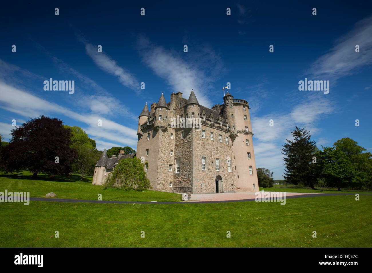 Historic Castle Fraser in Aberdeenshire, Scotland, UK Stock Photo - Alamy