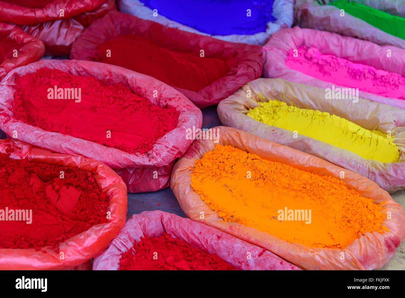 Indian holi color powder hi-res stock photography and images - Alamy
