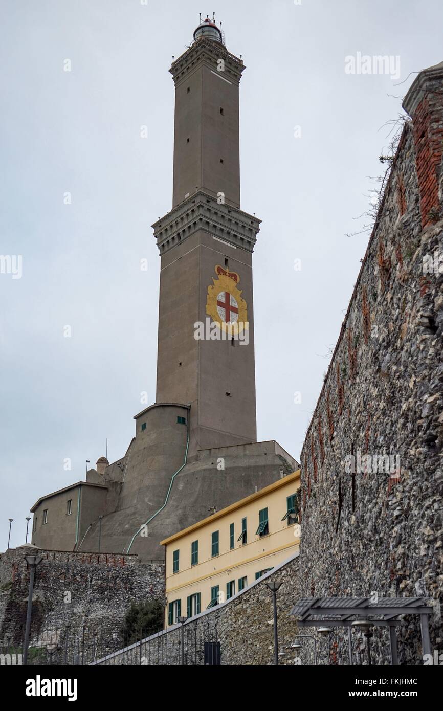 Italy: The Lighthouse, landmark of Genoa. Photo from 13. February 2016 ...