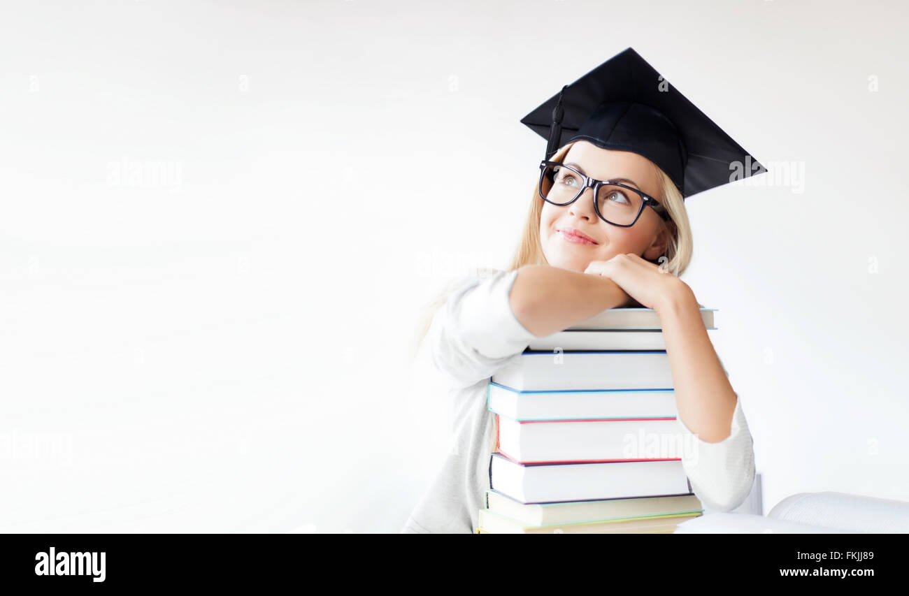 student in graduation cap Stock Photo - Alamy
