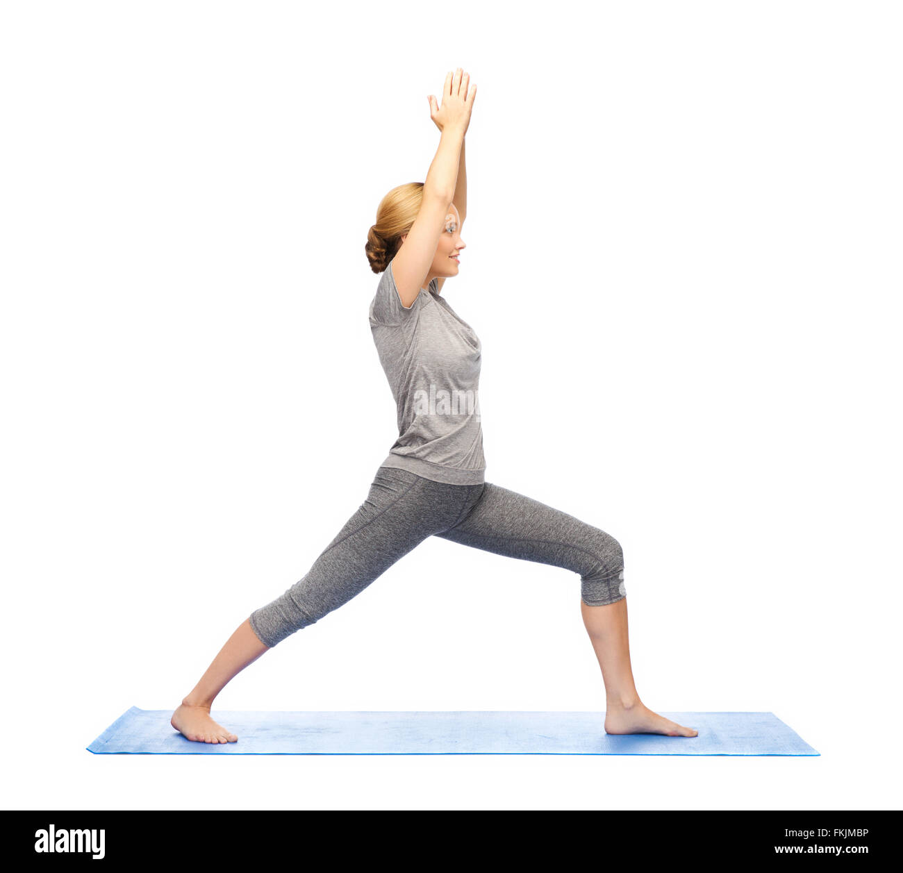 Warrior pose Cut Out Stock Images & Pictures - Alamy