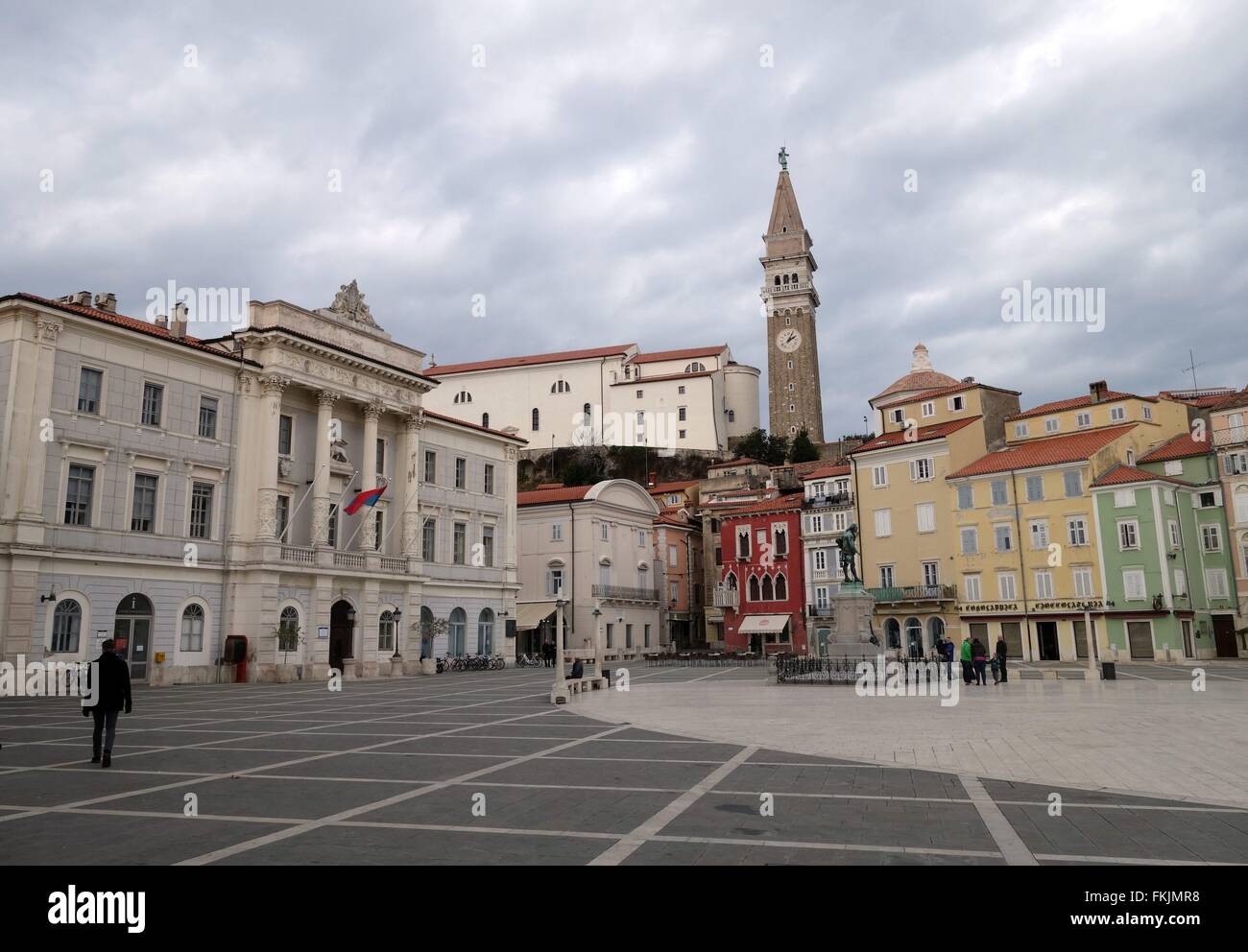 Slovenia - Piran/Pirano - Tartini Square Stock Photo - Alamy