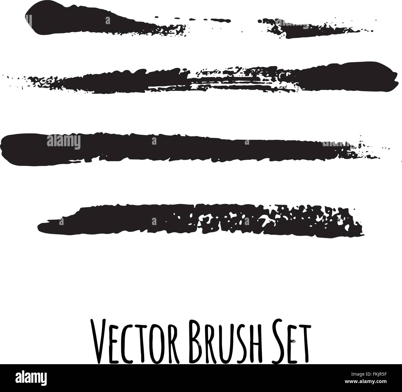 Set of four vector grunge brushes Stock Vector Image & Art - Alamy