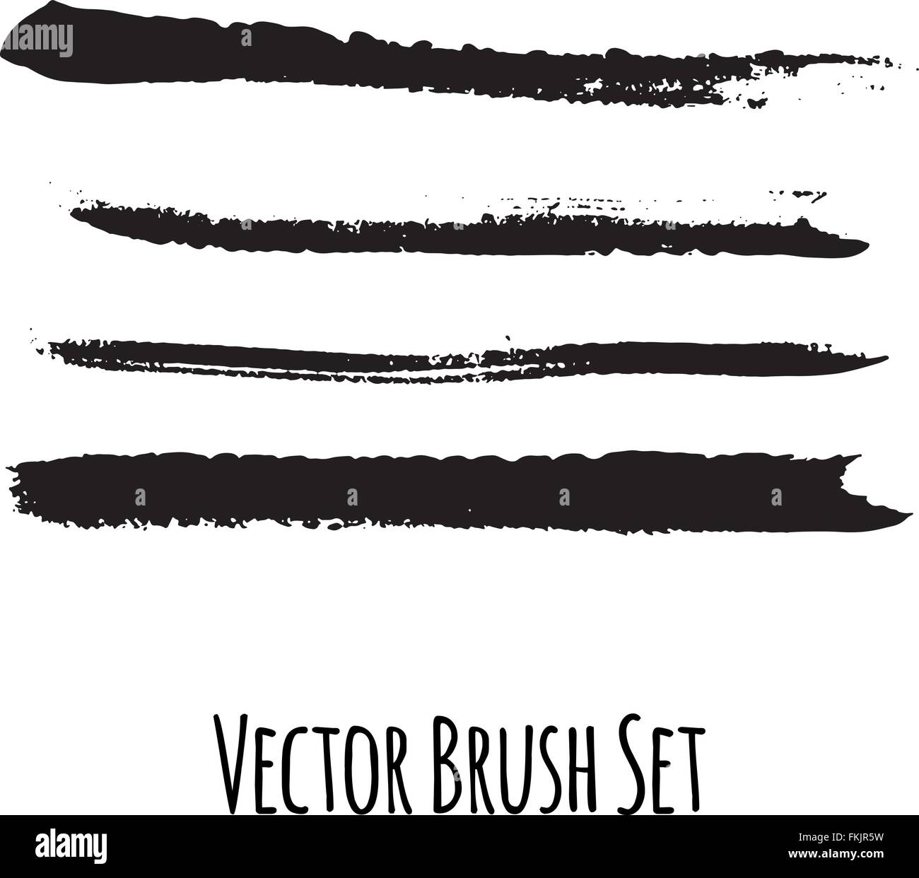 Set of four vector grunge brushes Stock Vector Image & Art - Alamy
