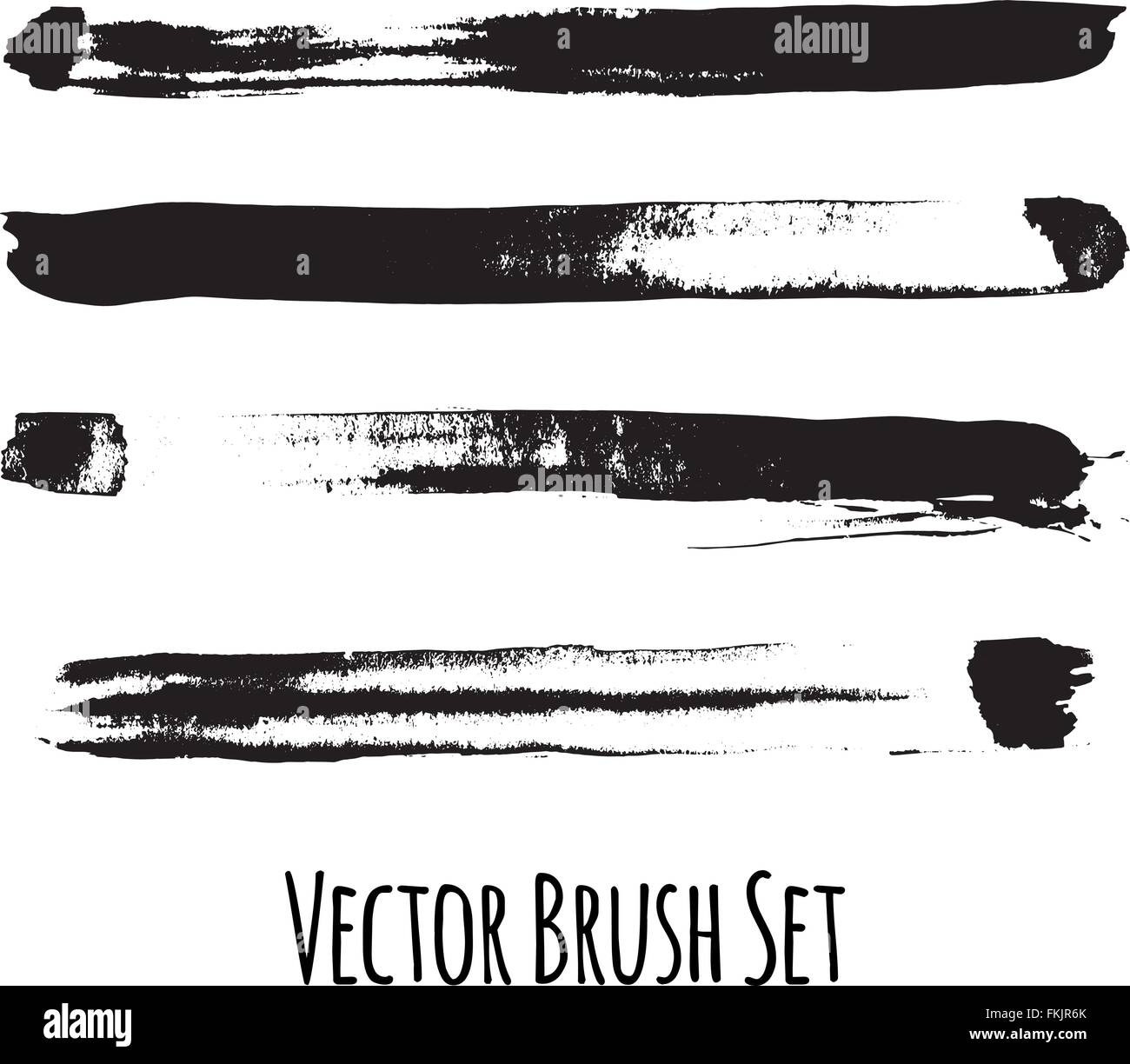 Set of four vector grunge brushes Stock Vector Image & Art - Alamy