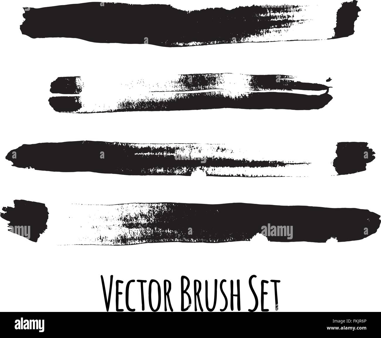 Set of four vector grunge brushes Stock Vector Image & Art - Alamy