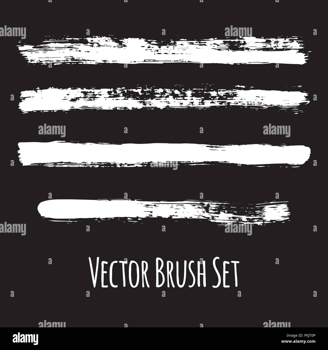 Set of four vector grunge brushes Stock Vector Image & Art - Alamy