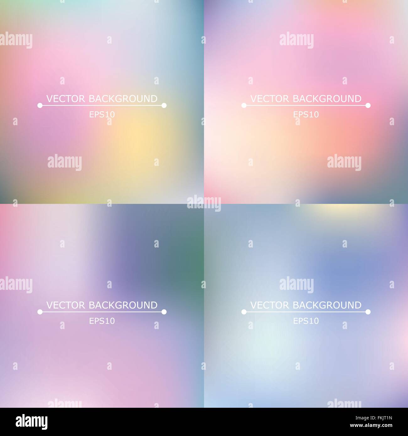 Set of four bright blurry backgrounds Stock Vector Image & Art - Alamy