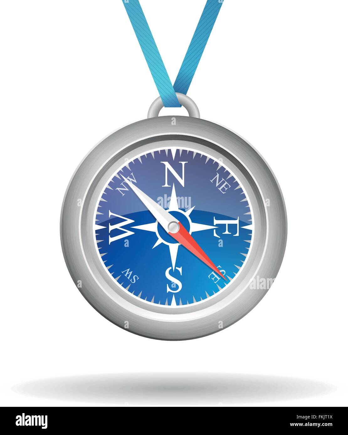 Vector compass with cord Stock Vector Image & Art - Alamy