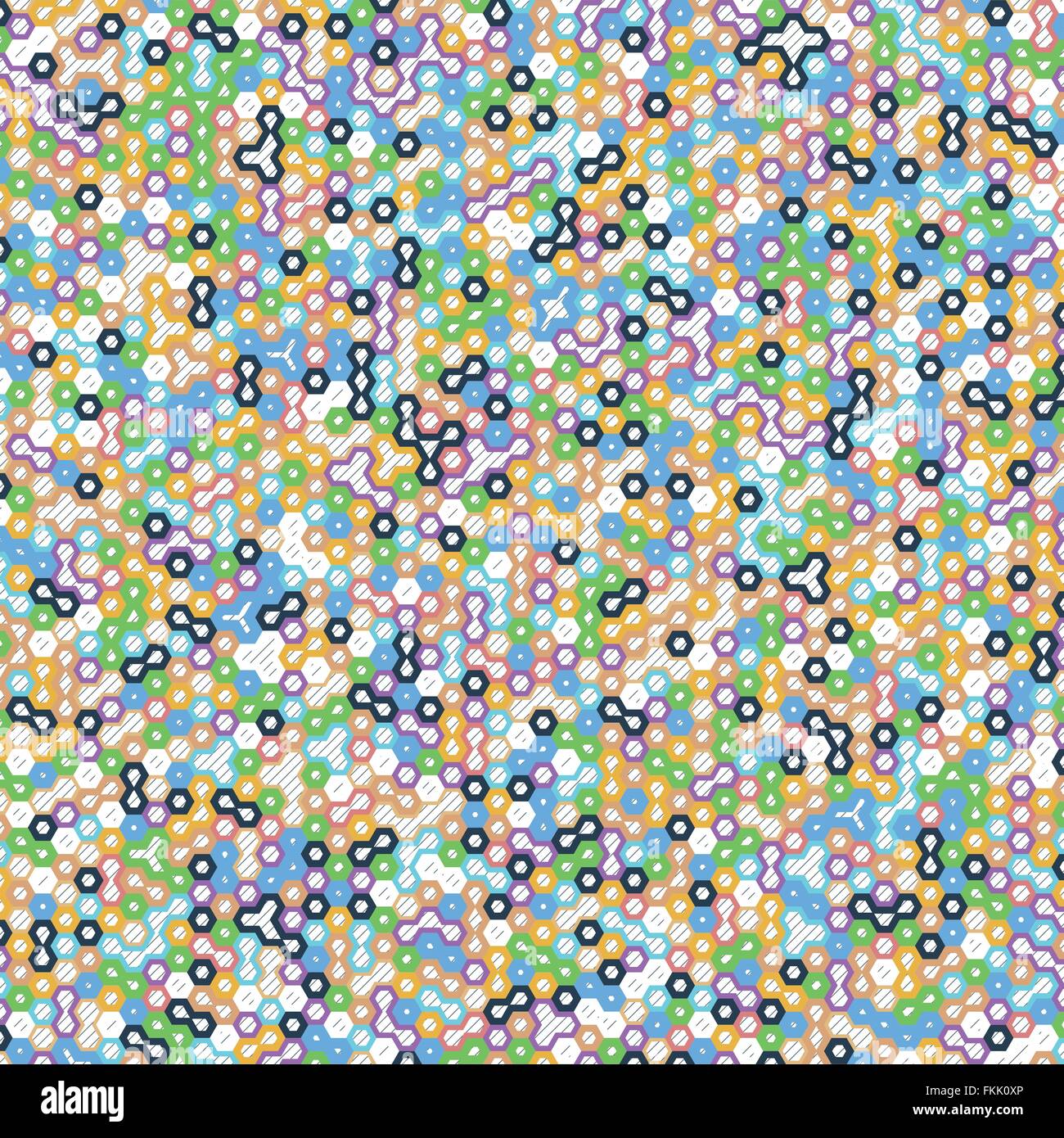 Vector digital background of hexagons Stock Vector Image & Art - Alamy