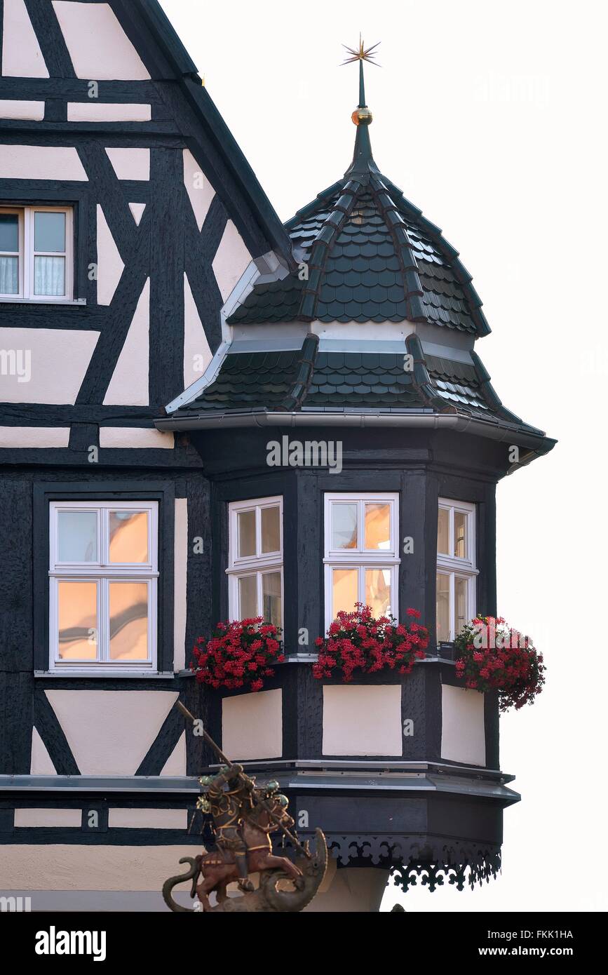 Erker in der Altstadt Stock Photo - Alamy