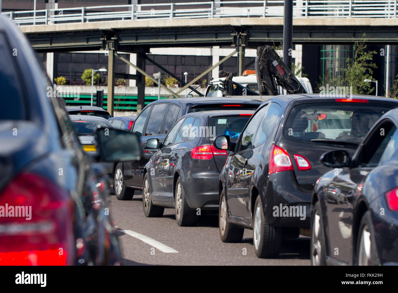 Busy Street London Traffic Jam Stock Photos & Busy Street London ...