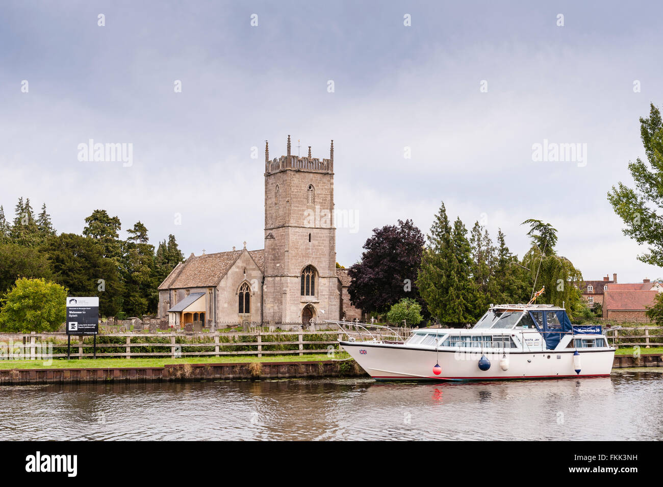 St. Mary's Church seen from the canal in Frampton-on-Severn ...