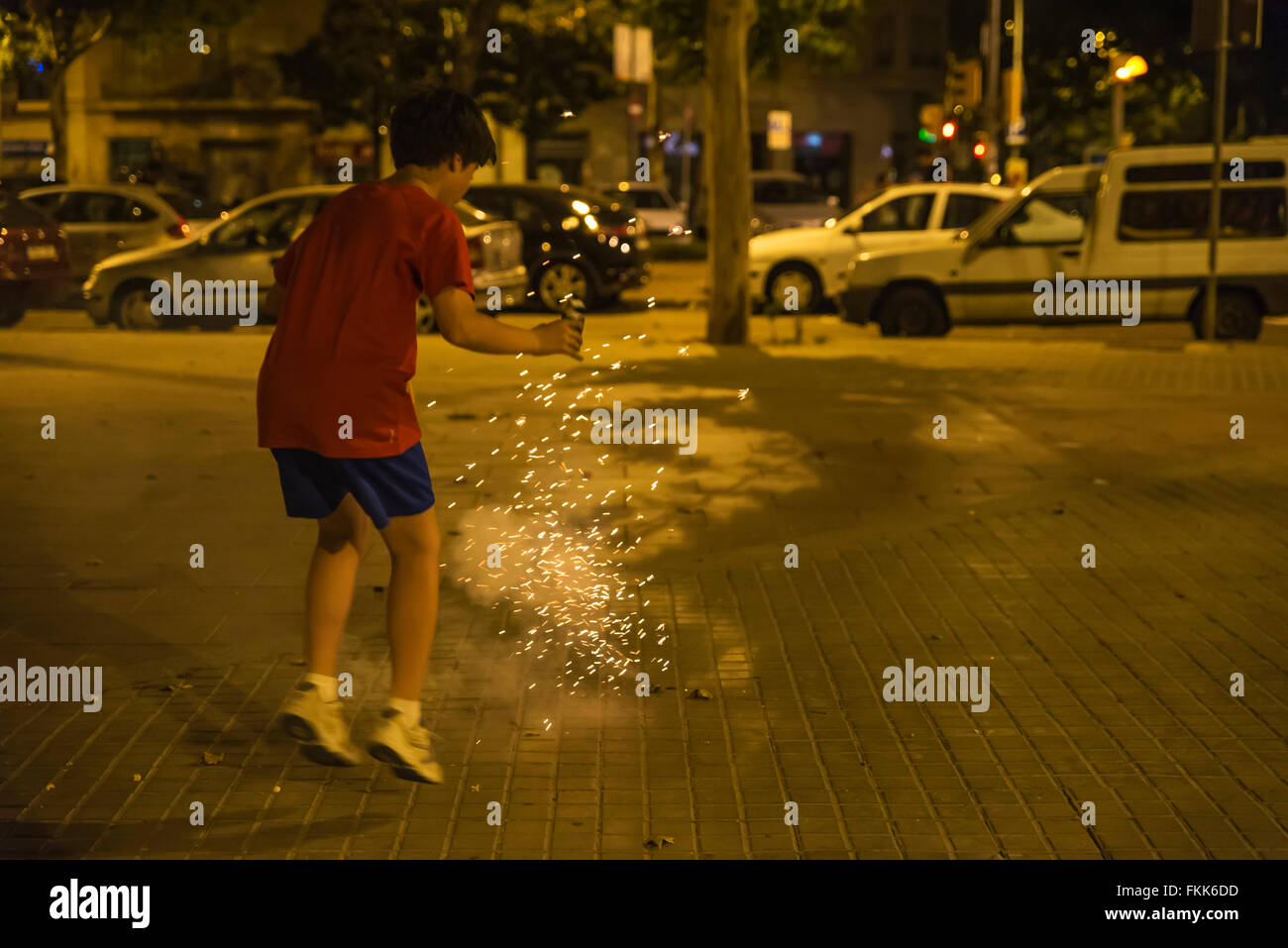 Playing with firecrackers hi-res stock photography and images - Alamy