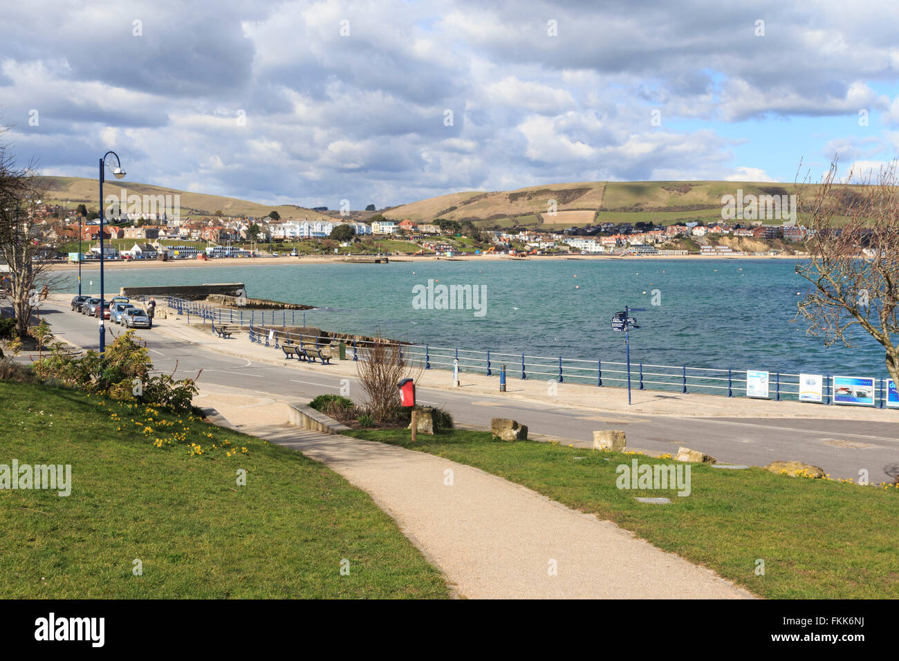 swanage seaside town, dorset england uk gb Stock Photo - Alamy