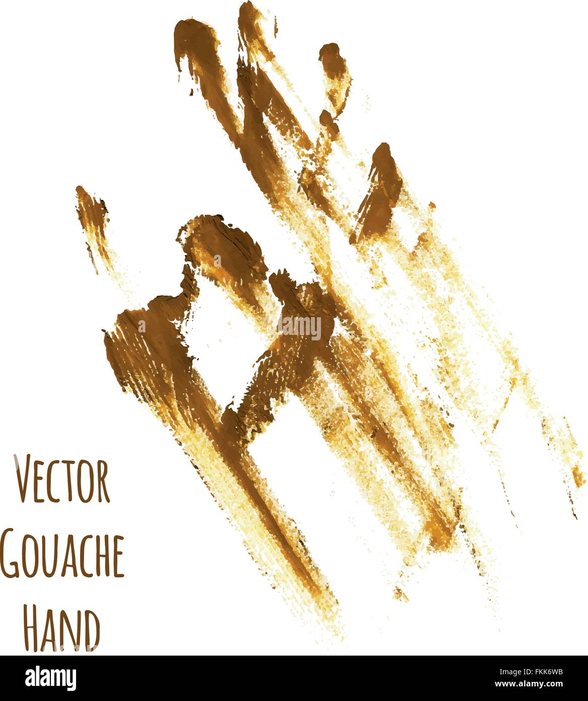 Vector yellow greased hand imprint Stock Vector Image & Art - Alamy
