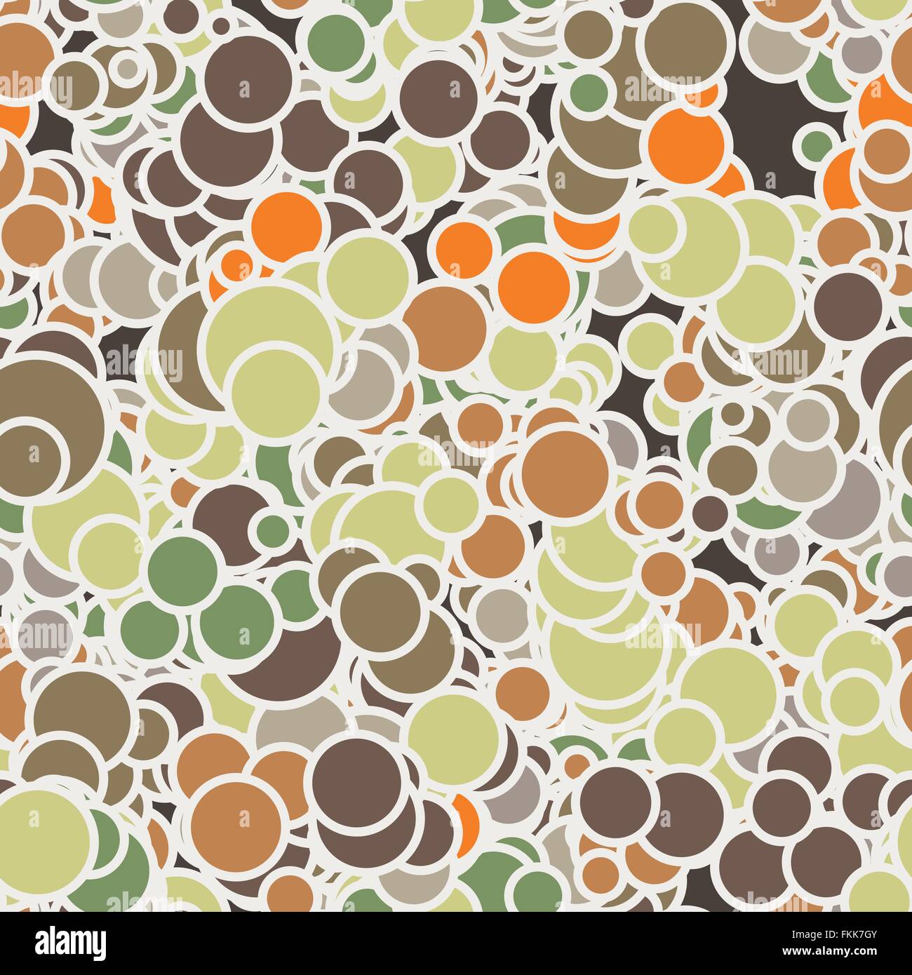 Vector seamless pattern of colored circles with contours Stock Vector ...