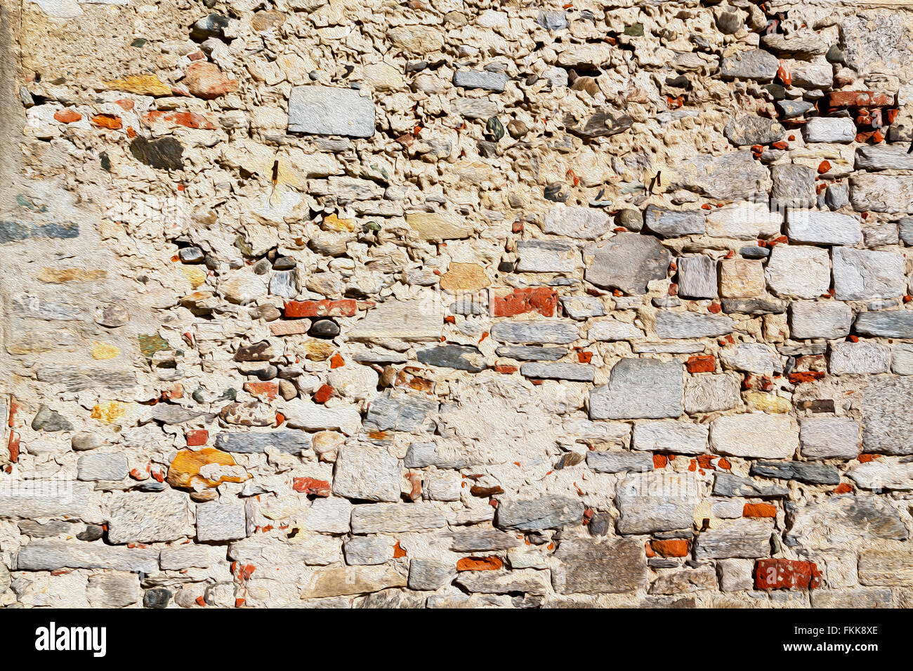 step brick in greece old wall and texture material the background Stock ...