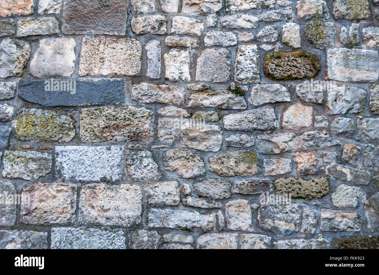 Part of a castle wall Stock Photo - Alamy