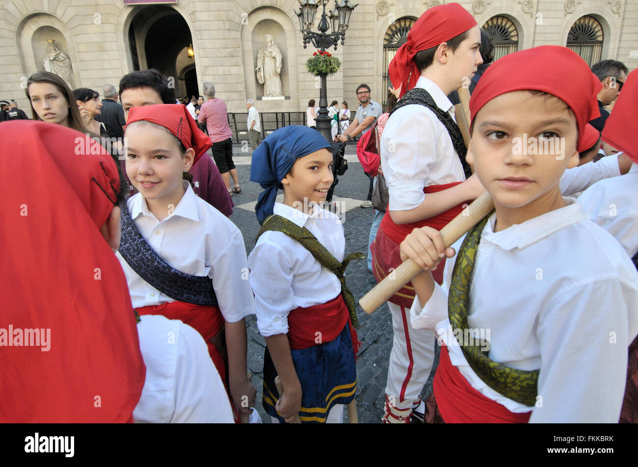 La Merce festival, Barcelona. Catalonia, Spain Stock Photo - Alamy
