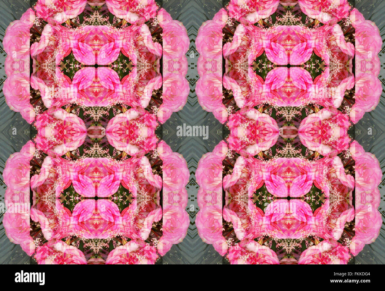 Seamless rectangle flower pattern. Tender pink color Stock Photo - Alamy