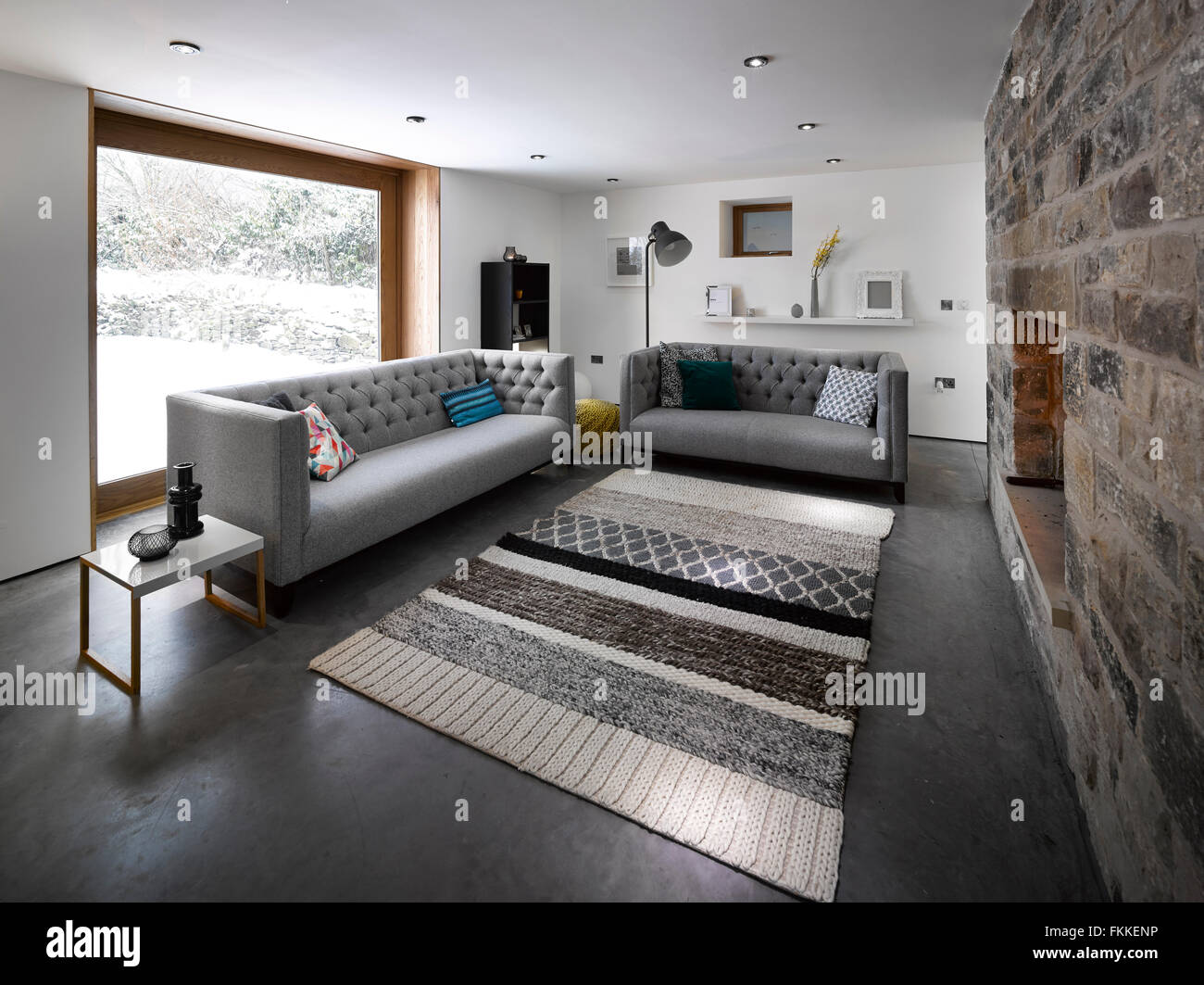 An interior view from Cat Hill Barn, in Derbyshire, a modern barn ...