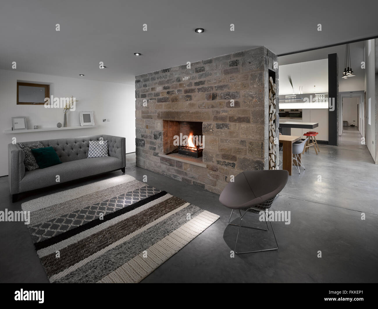 An interior view from Cat Hill Barn, in Derbyshire, a modern barn ...