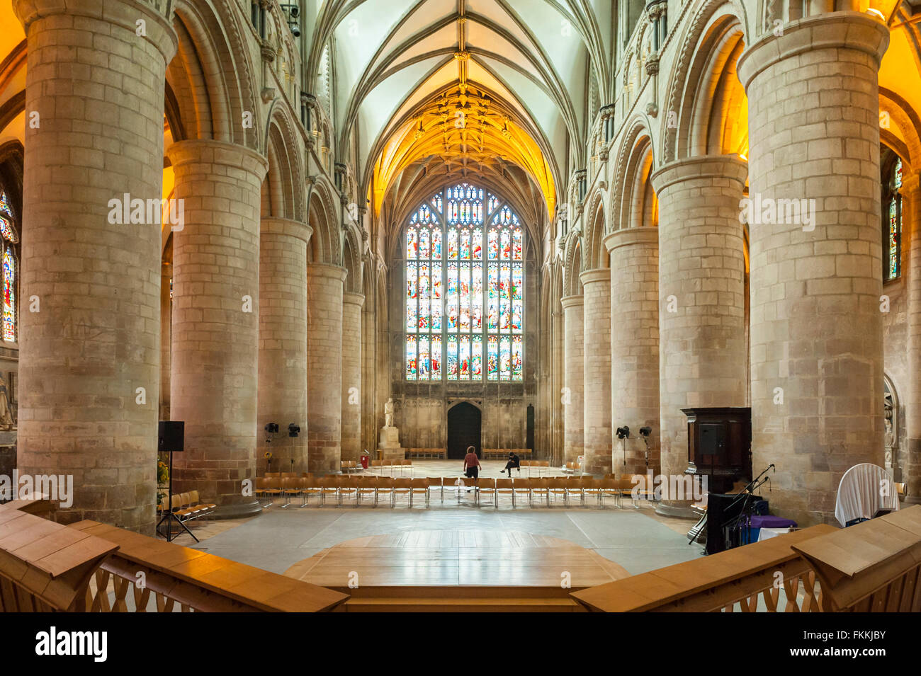 Gloucester cathedral interior hi-res stock photography and images - Alamy