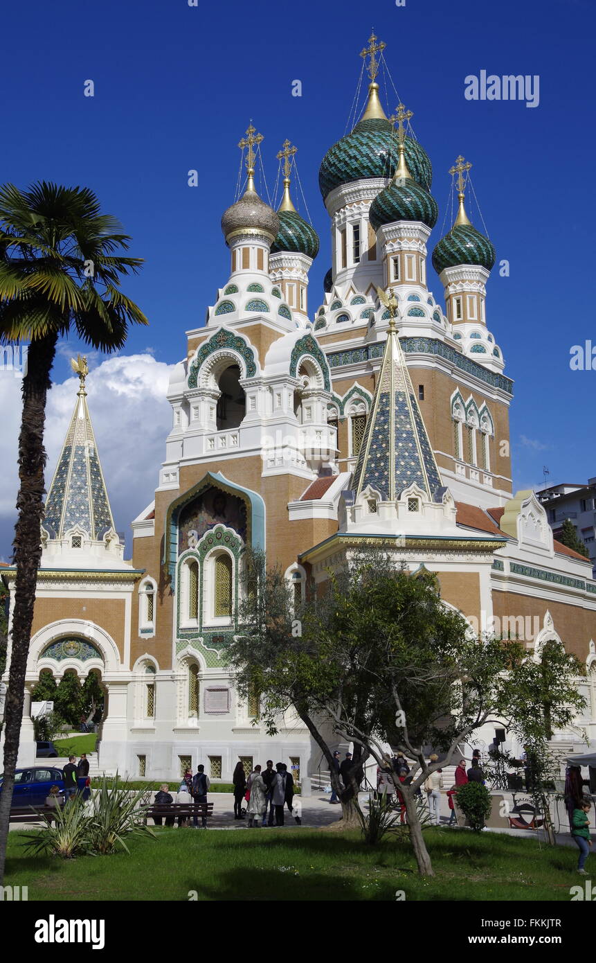 Cathedral of saint nicholas de nice hi-res stock photography and images ...