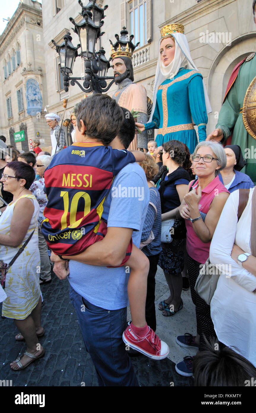 La Merce festival, Barcelona. Catalonia, Spain Stock Photo - Alamy