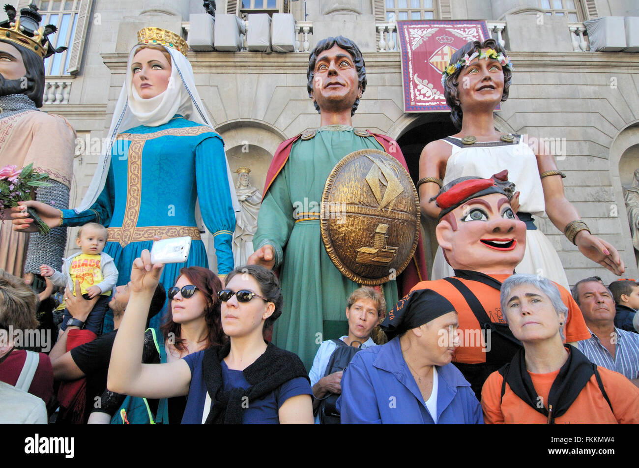 La Merce festival, Barcelona. Catalonia, Spain Stock Photo - Alamy