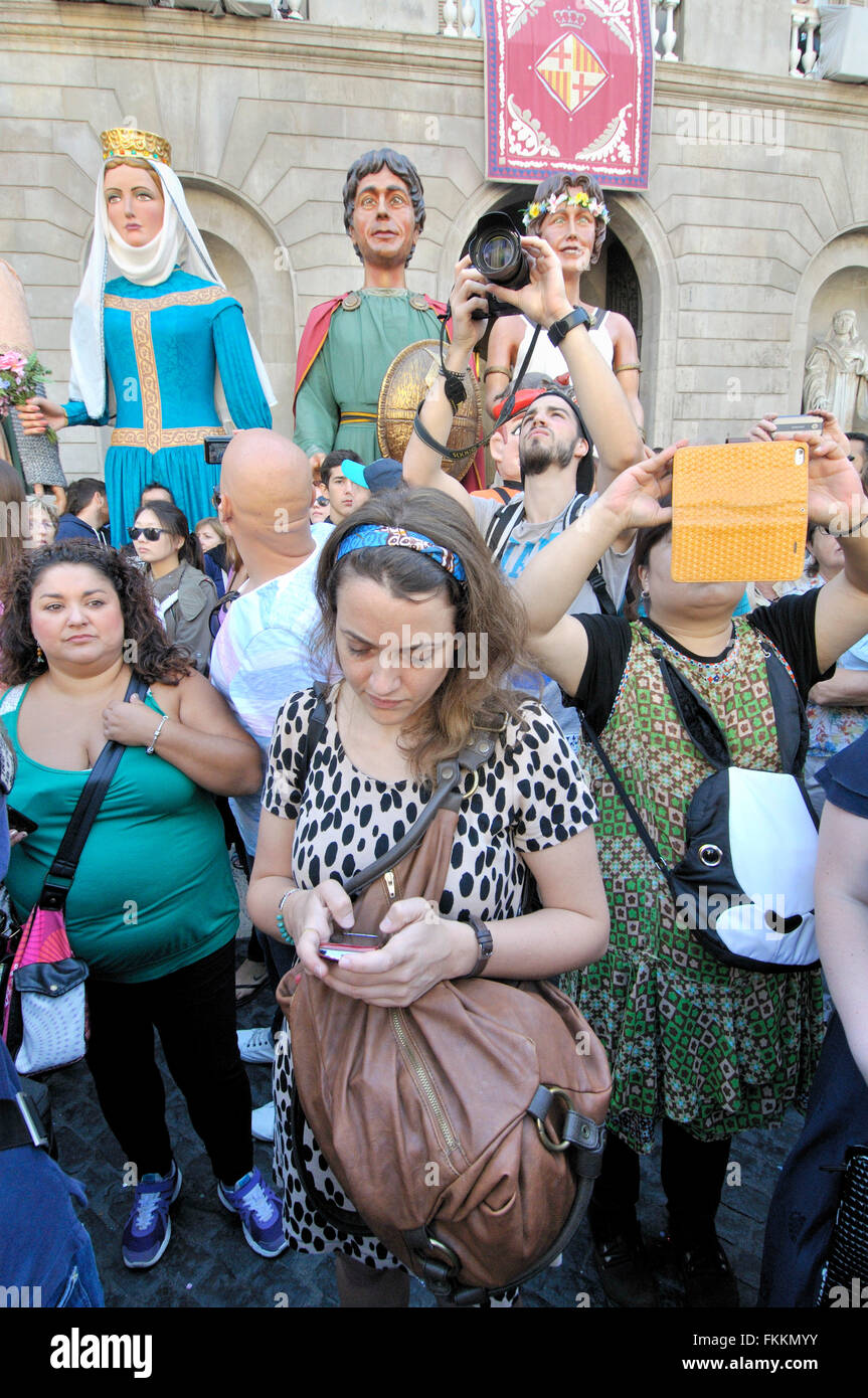 La Merce festival, Barcelona. Catalonia, Spain Stock Photo - Alamy
