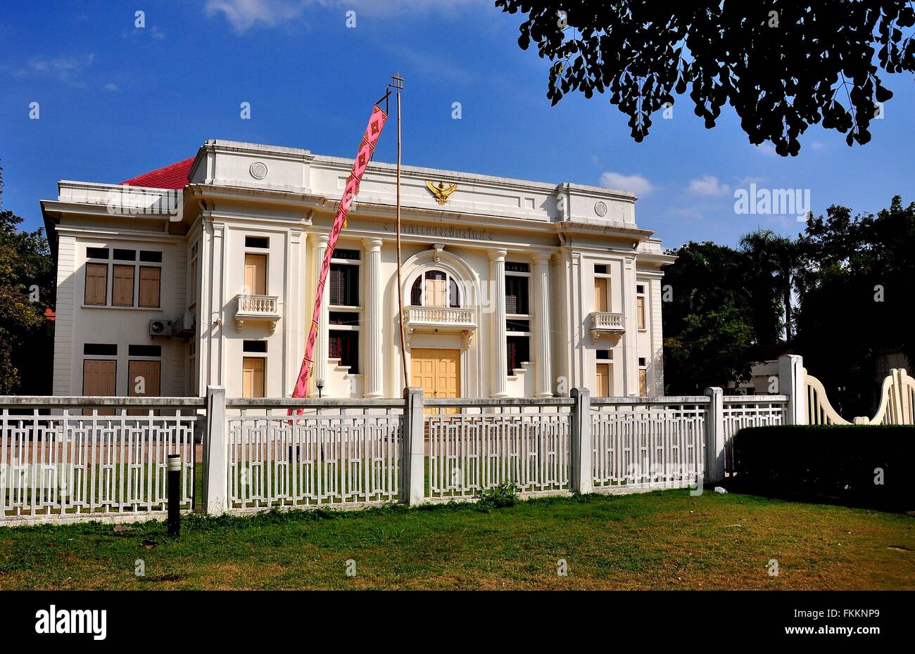 Chiang Mai, Thailand: Neo-classical government building with enclosure ...