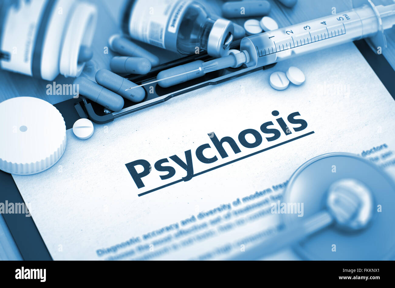 Psychosis Diagnosis. Medical Concept. 3D Stock Photo - Alamy