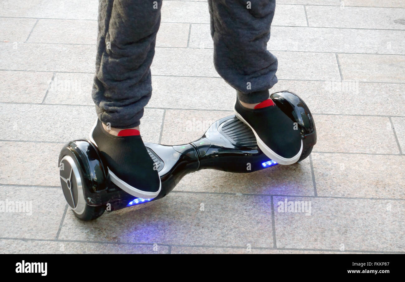 a hoverboard in the street Stock Photo - Alamy