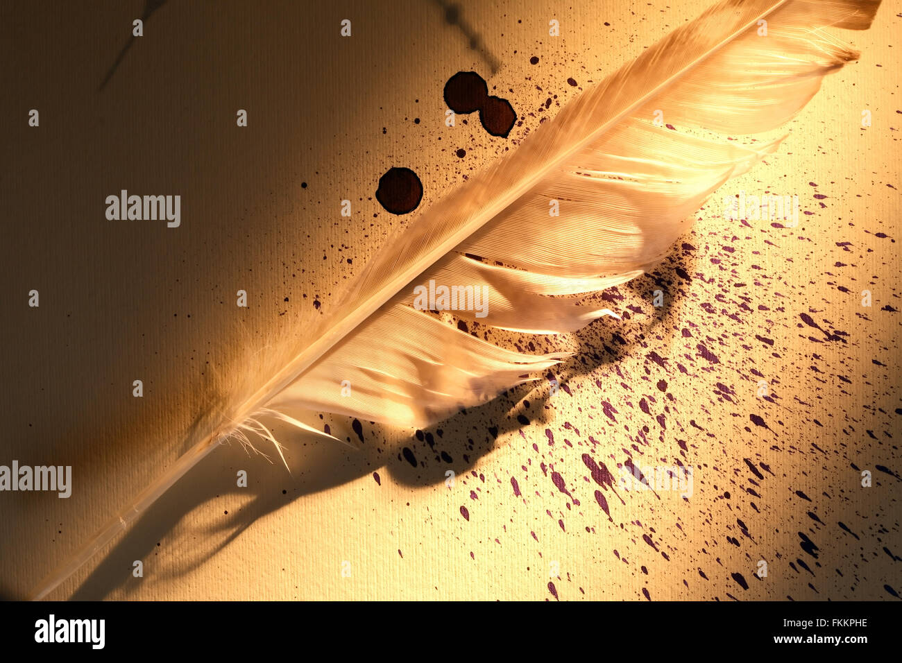 Quill And Paper Background