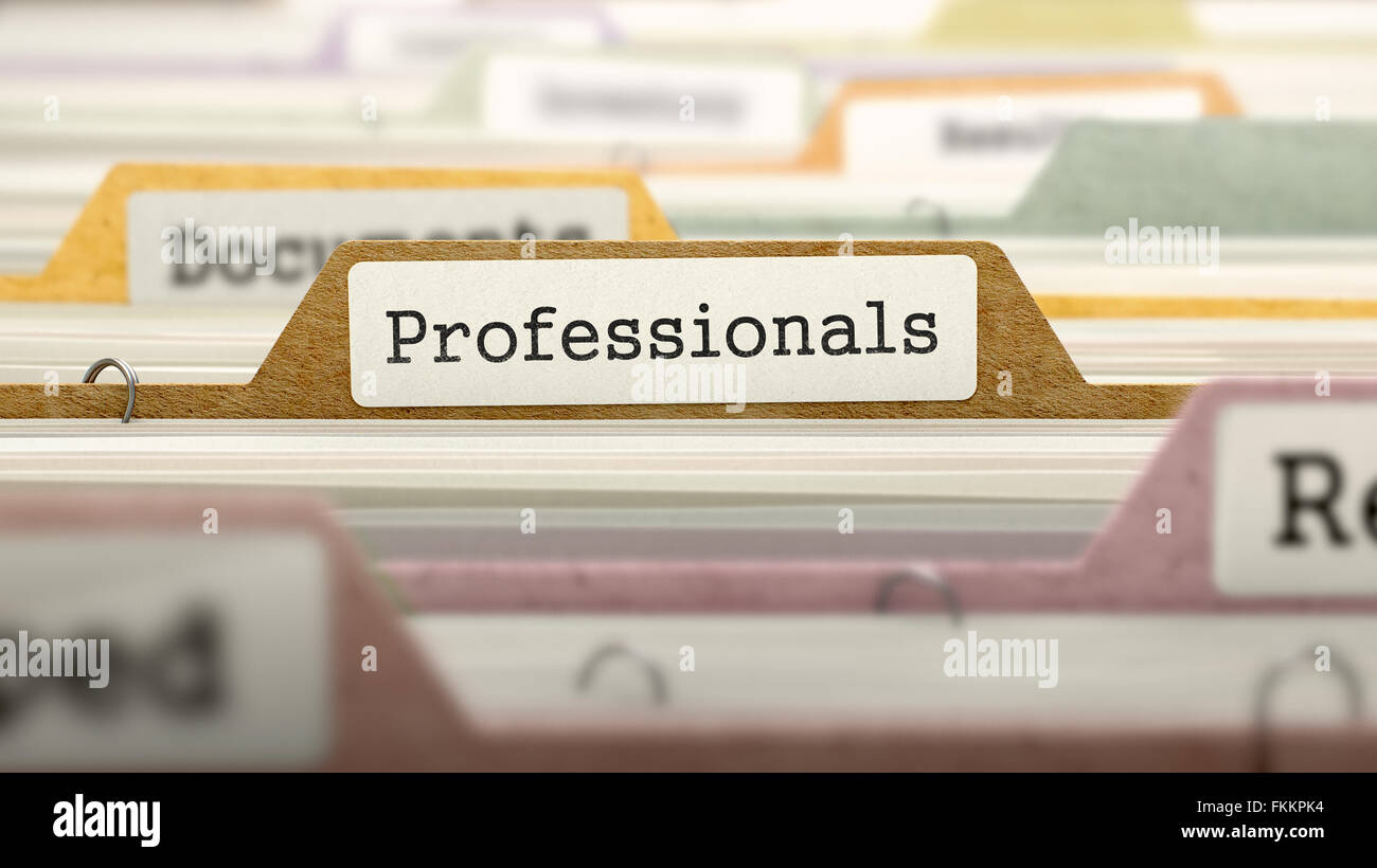 Professionals - Folder Name in Directory Stock Photo - Alamy