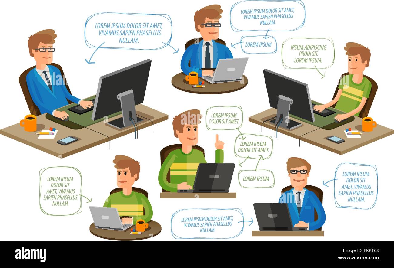 business, office, education icons set. vector illustration Stock Vector ...