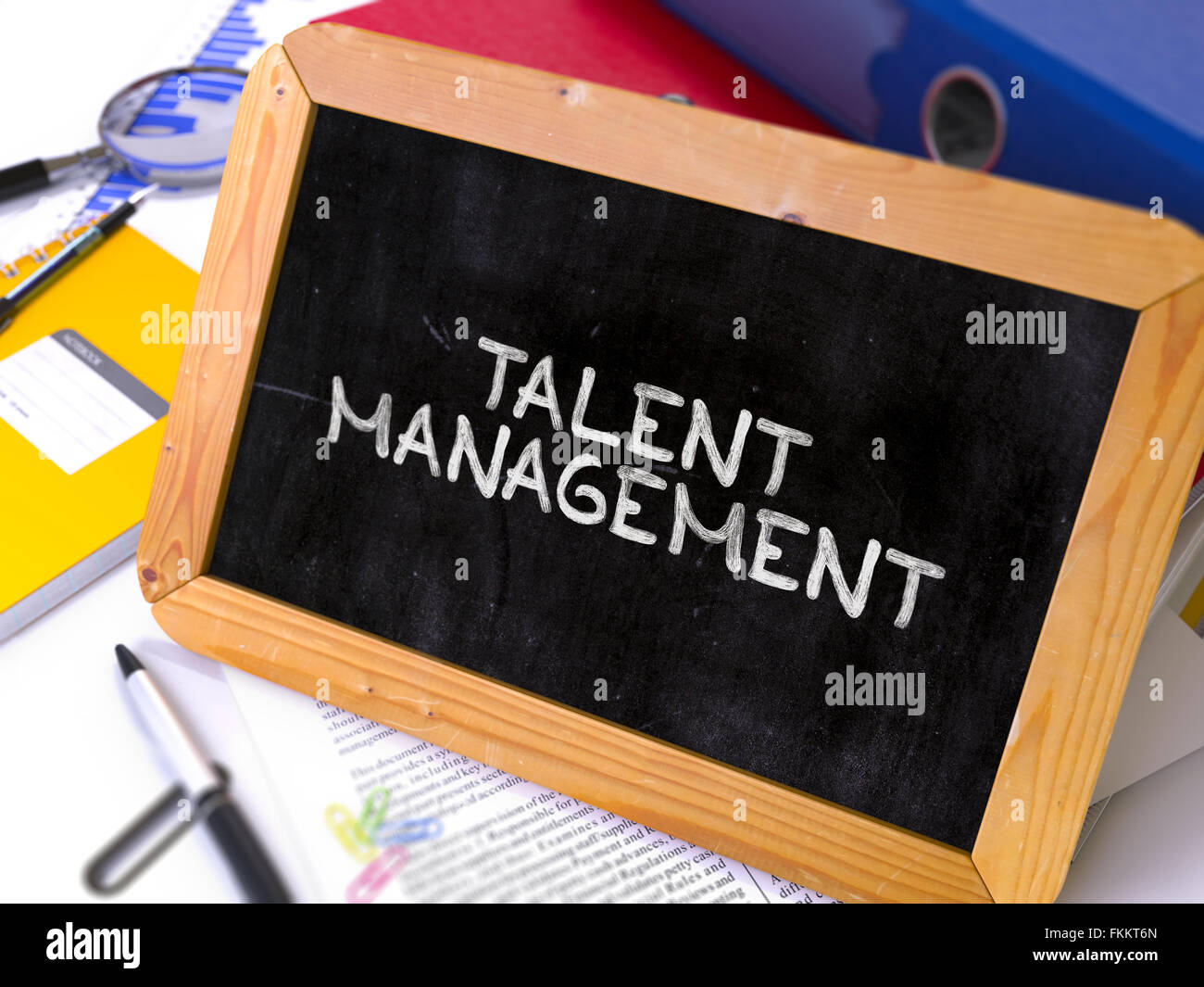 Hand Drawn Talent Management Concept on Small Chalkboard Stock Photo ...