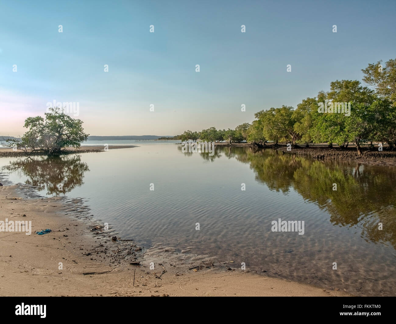 Linga Linga Mozambique Inhambane Southern African sunset Stock Photo ...