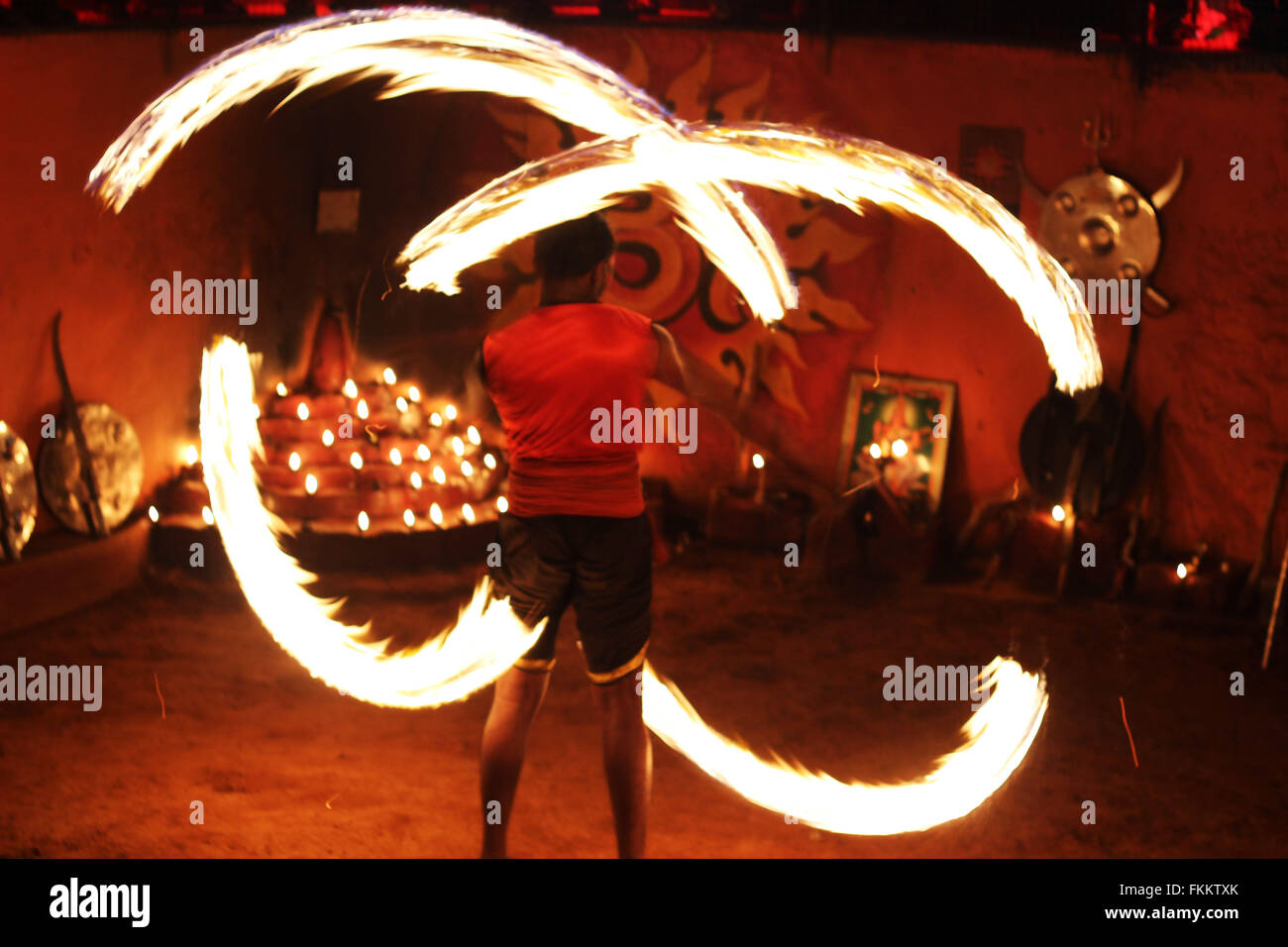 Streak of Fire Stock Photo - Alamy