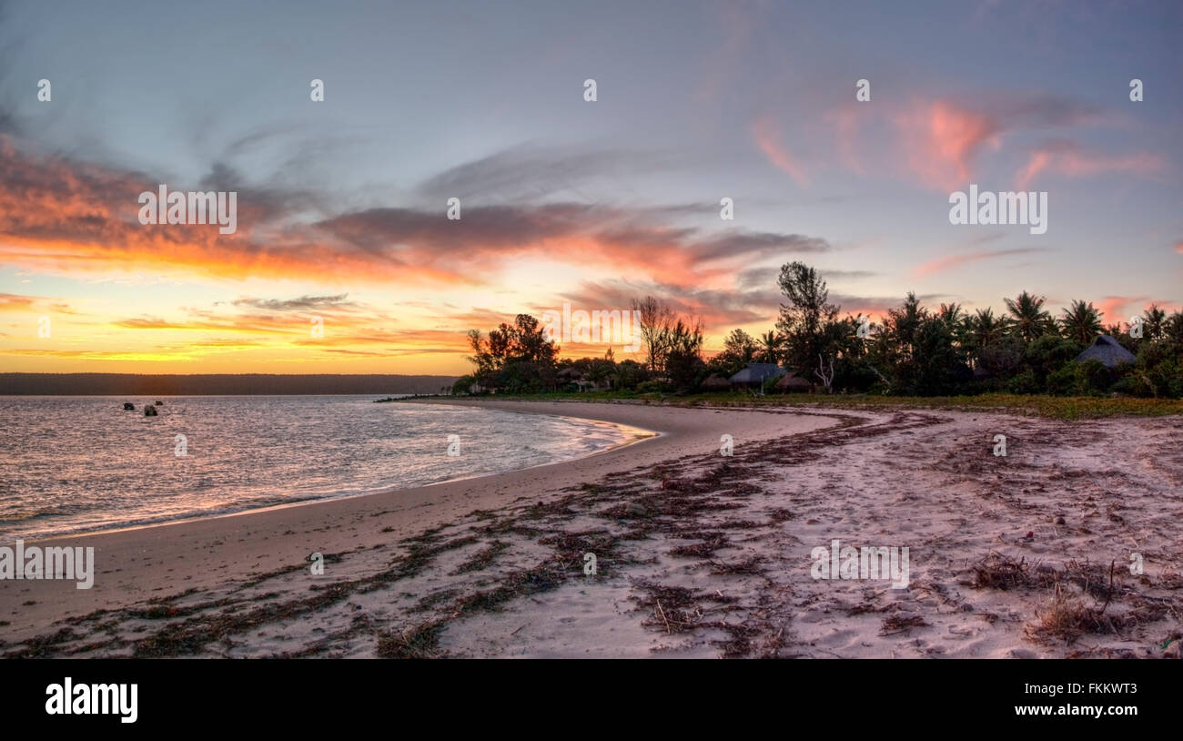 Linga Linga Mozambique Inhambane Southern African sunset Stock Photo ...