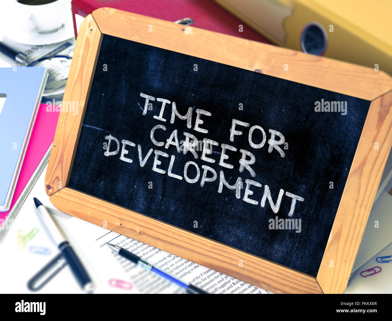 Time for Career Development Concept Hand Drawn on Chalkboard Stock ...