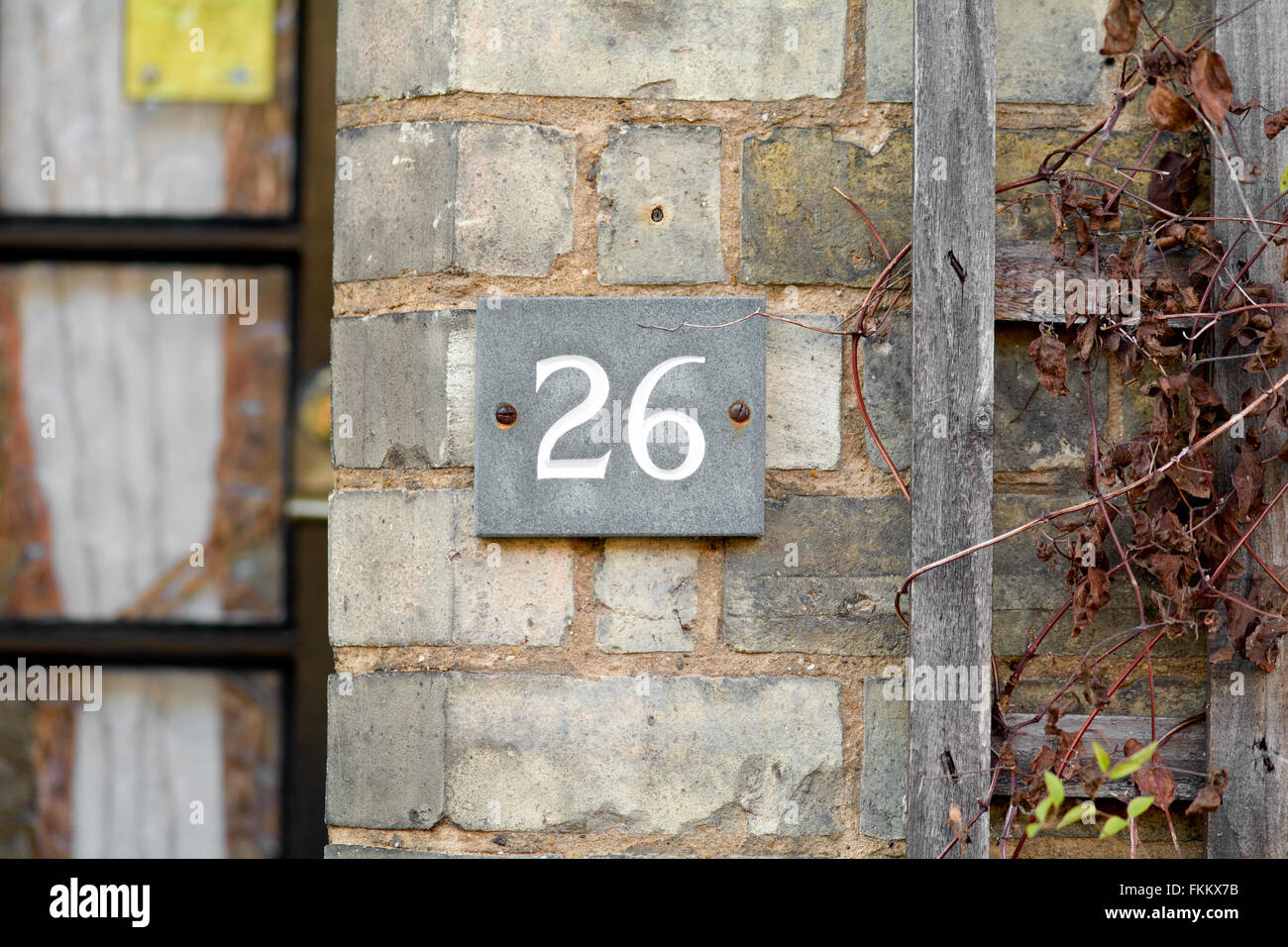 Slate house numbers hi-res stock photography and images - Alamy