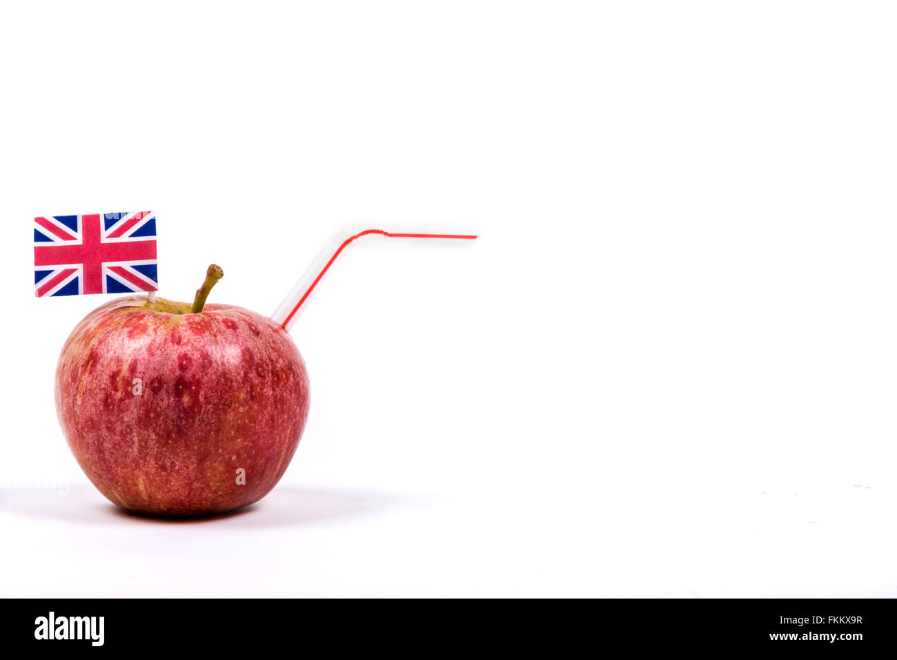 A Red Apple With British Union Jack Flag Stock Photo - Alamy